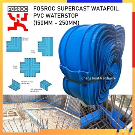 Fosroc Supercast Watafoil Pvc Waterstop 150mm 250mm Shopee Malaysia