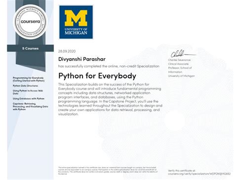 Divyanshi Parashar On Linkedin Python Specialization Python3