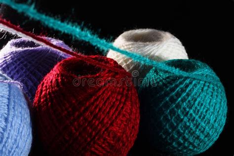 Rows Of Yarn Stock Photo Image Of Project Cotton Colors