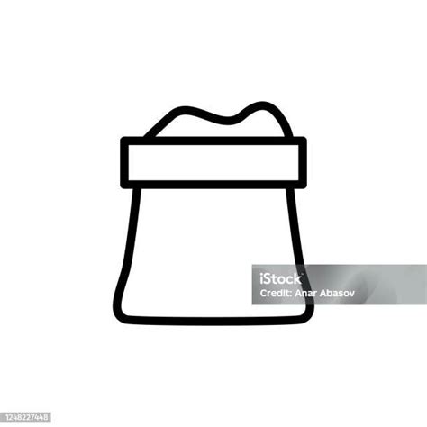 가방 토양 아이콘 Ui 및 Ux 웹 사이트 또는 모바일 응용 프로그램에 대한 농업 아이콘의 간단한 라인 개요 벡터 요소 가방에 대한 스톡 벡터 아트 및 기타 이미지 Istock