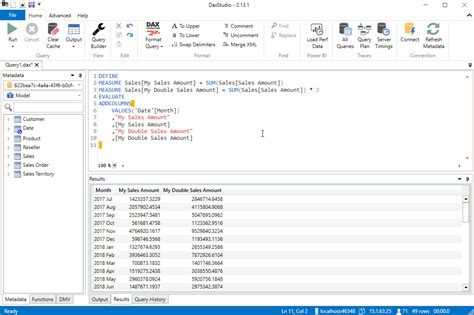 Writing Dax Queries Dax Studio