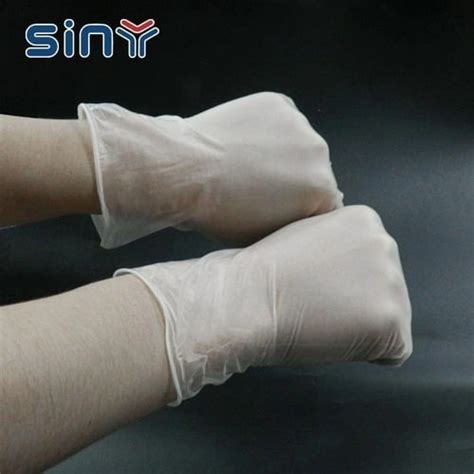 Medical Supply Clear Disposable Pvc Exam Gloves Siny Group