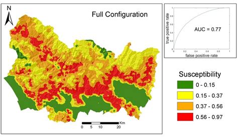 Landslide Susceptibility Map Obtained With The Full Configuration Of