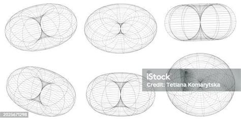 흰색 배경에 다양한 모양의 와이어프레임 기하학적 모양 집합입니다 검은색 선의 기하학적 모양 프로젝트를 위한 다각형 모양 3d