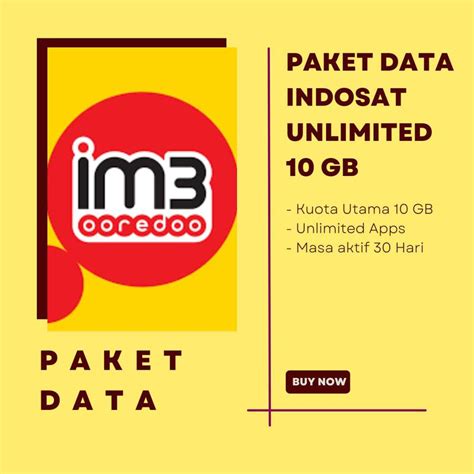 Paket Data Indosat Unlimited Gb