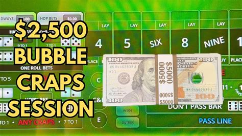 High Limit Bubble Craps Session— New Strategy On A Machine With