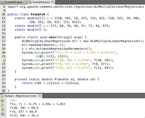 Polynomial Regression Java Data Analysis