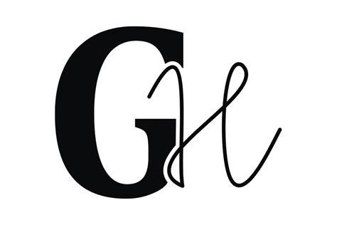 Gh Monogram Logo Graphic By Piku Design Store Creative Fabrica