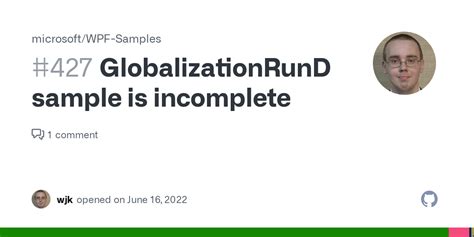 GlobalizationRunDialog Sample Is Incomplete Issue Microsoft WPF Samples GitHub