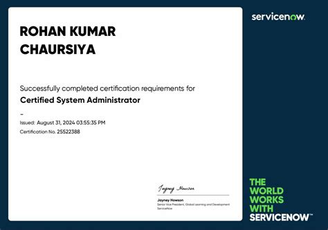 Rohan Kumar Chaursiya On Linkedin Servicenow Csa Certifiedsystemadministrator Technicalhub