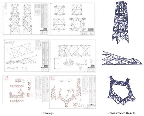 Automatic 3d Modeling Technique For Transmission Towers From 2d Drawings