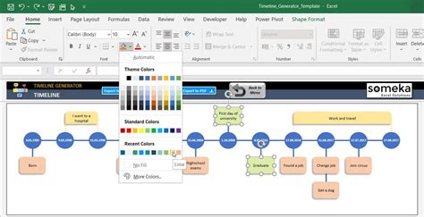 Timeline Generator Template Excel Timeline Maker Excel Tools