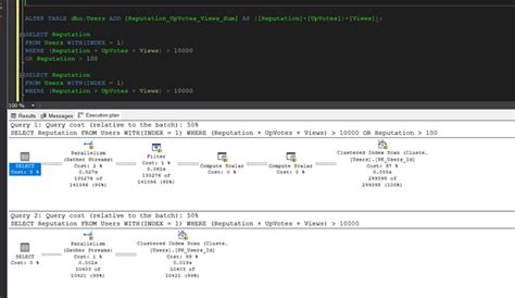 Not Sure Why The First Query Is Using Compute Scalar While The Second
