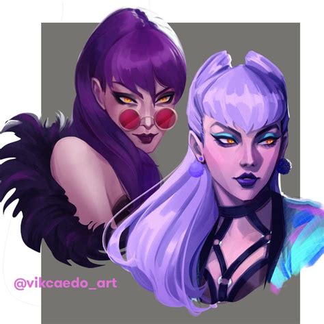 Evelynn K Da All Out Evelynn And K Da Evelynn League Of Legends Drawn By Vikcaedo Danbooru