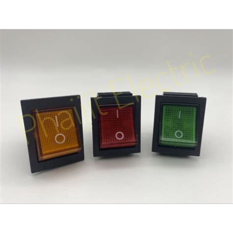 ท้อกเกิ้ลสวิทช์ 220v ใหญ เหลือง Toggle Switch 220v Large Yellow Colour Shopee Malaysia