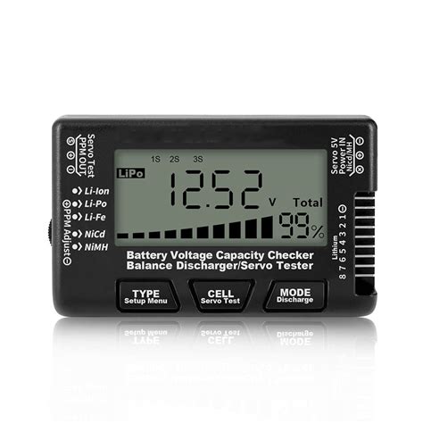 Lcd Digital Battery Capacity Tester Rc Cellmeter8 Lipo Nimh Battery Tester