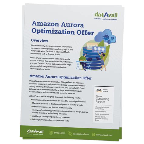 Amazon Aurora Optimization Offer Datavail