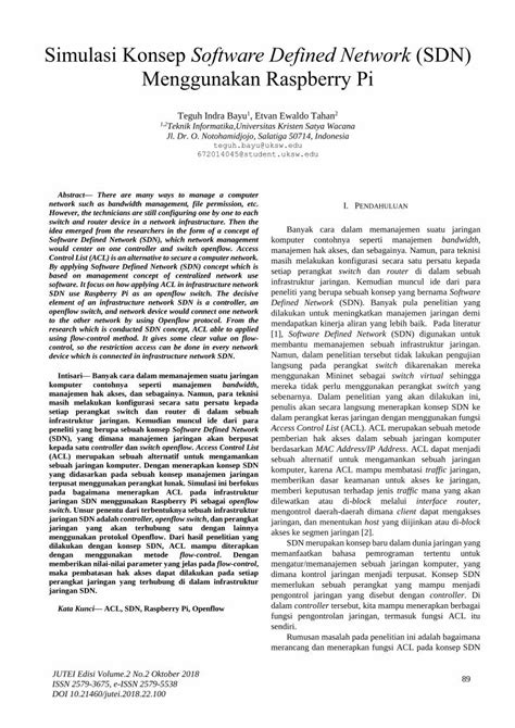 Pdf Simulasi Konsep Software Defined Network Sdn Menggunakan Dokumentips