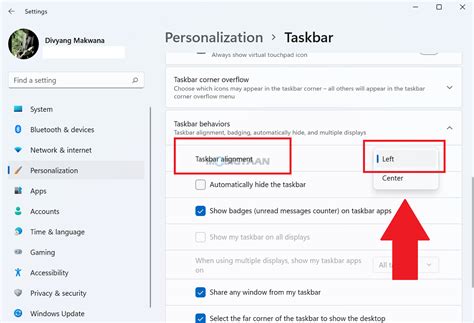 How To Move Icons On The Left Side In Taskbar Windows
