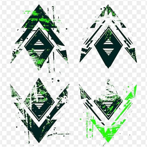 Bold Arrowhead Design With Primitive Markings And Lines With Tattoo Ink