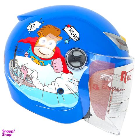 خرید و قیمت کلاه کاسکت کودک بدون فک ردلاین مدل 908 رنگ آبی به همراه کاور