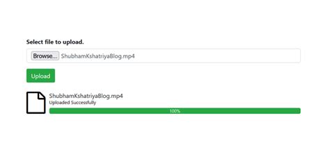 Ajax File Upload In Chunks Using Django With A Progress Bar Dev