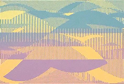 1983 Sine Scape 3 A Silkscreen Print From Monochrome Apple Ii