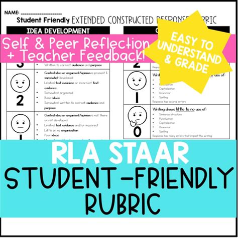 Staar Rla Extended And Short Constructed Response Ecr And Scr Rubrics