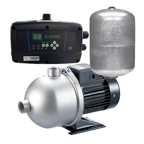 Variable Speed Booster Pump Set With Ecodrive And 53 Gallon Ss Pressure Tank 15hp 220v