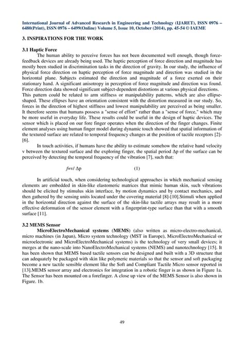 Mems Sensors Controlled Haptic Forefinger Robotic Aid Pdf