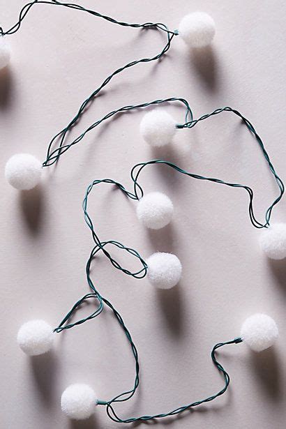 Snowball String Lights Anthrofave Holiday Crafts Diy Anthropologie