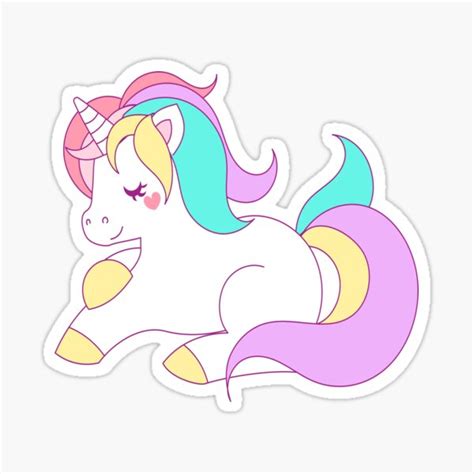 Unicorn Sticker For Sale By Janusa Redbubble