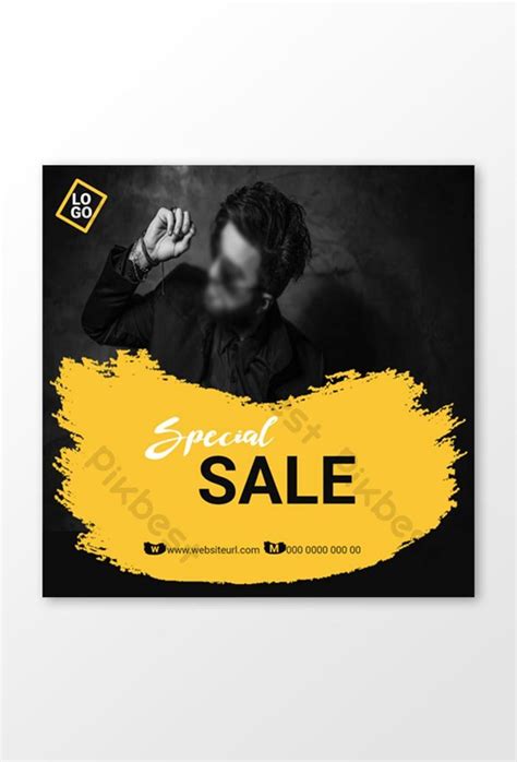 Social Media Man Wearing Glasses Post Psd Free Download Pikbest