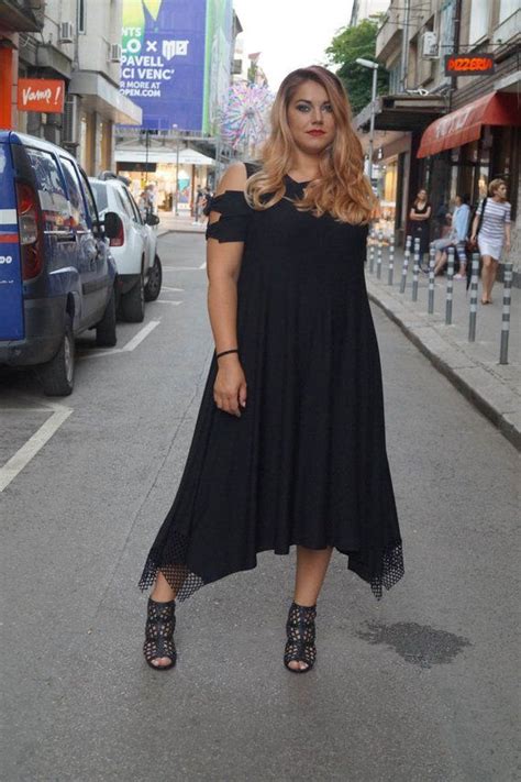 Plus Size Black Maxi Dress