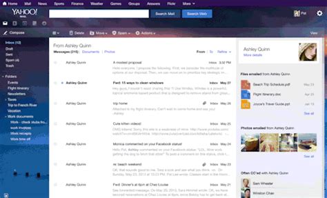 A New View When You Search For People In Yahoo Yahoo Mail