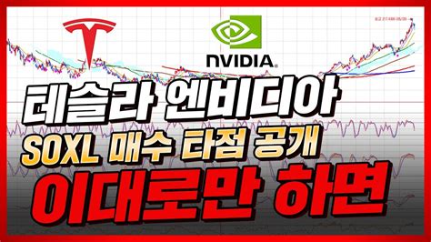 테슬라 엔비디아 Soxl 매수타점 공개 이대로만 하면 Youtube