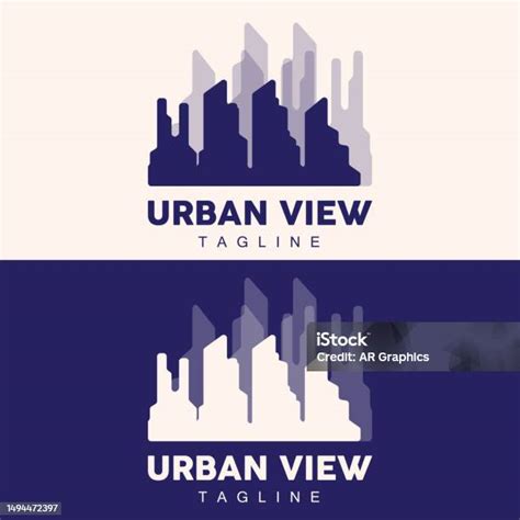 스카이라인 로고 고층 빌딩의 심플한 현대적인 디자인 벡터 도시 경관 건물 아이콘 실루엣 일러스트레이션 건축에 대한 스톡 벡터 아트 및 기타 이미지 Istock
