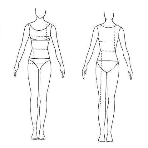 Шаблоны Фигура для моделирования женской одежды 30 фото