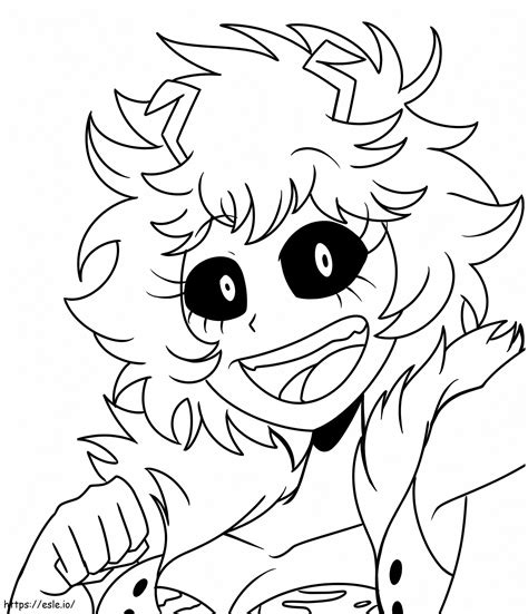 Mina Ashidomy Hero Academia Coloring Page