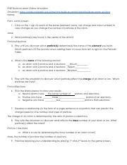 PS PhET Build An Atom Online Simulation Pdf PhET Build An Atom Online Simulation Simulation