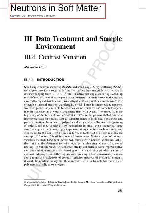 Pdf Contrast Variation