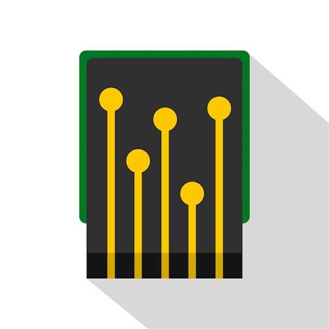 Premium Vector Computer Processor Icon Flat Illustration Of Computer Processor Vector Icon