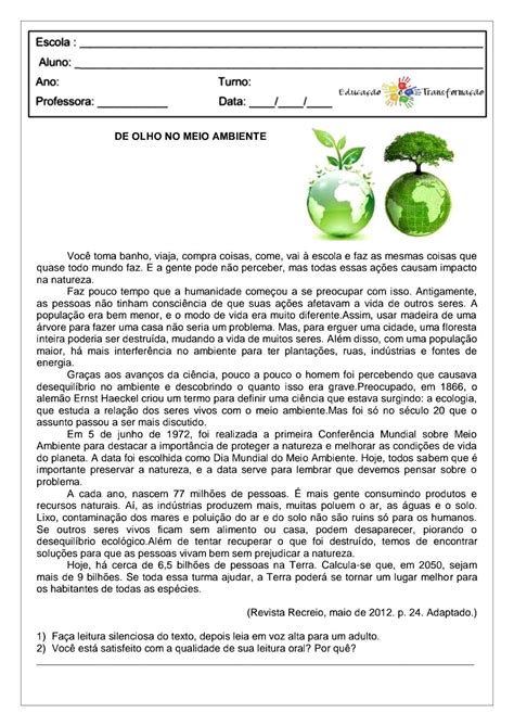 Texto Dissertativo Sobre O Meio Ambiente Librain
