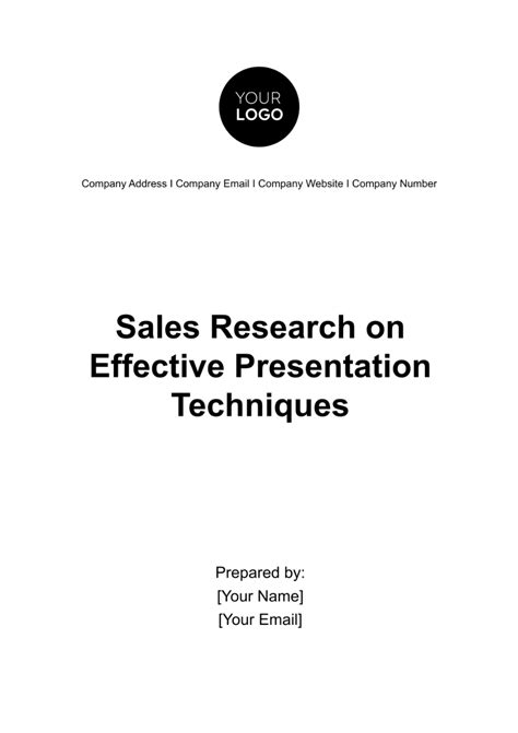 Free Sales Presentation Templates To Customize Online