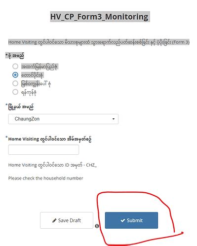 How To Disable The Submit Button Of Kobo Form If The Condition Is Not