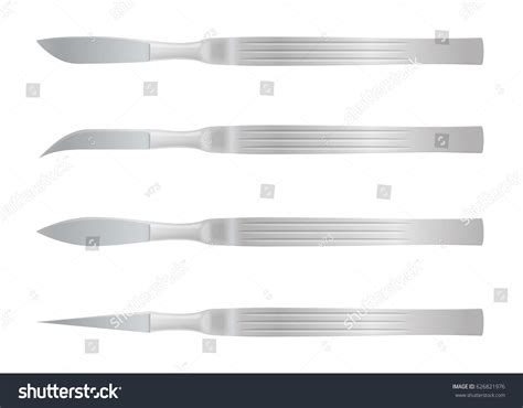 Realistic Scalpel Blade Set Medical Instruments 库存矢量图（免版税）626821976 Shutterstock