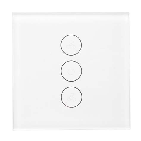 Smart Wifi Fan Switch Work With Amazon Echo And Google Home Touch Wall Socket Switch Panel Sale