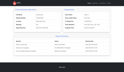 Online Fire Reporting System Project In Php Phpgurukul