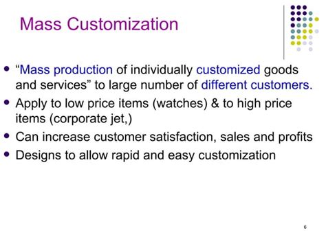 Mass Customisation In Scm Ppt Manufacturing Industry Industries