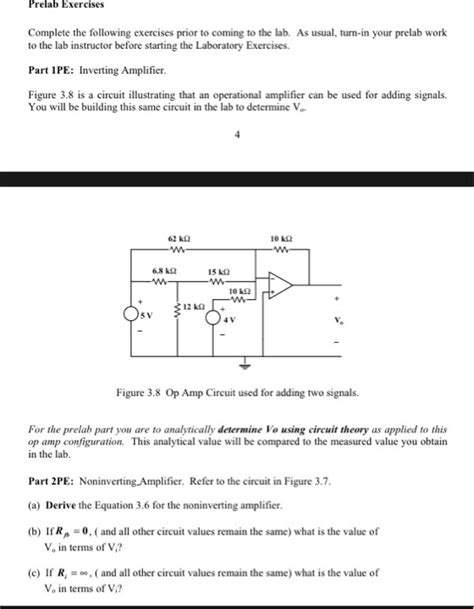 Solved Prelab Exercises Complete The Following Exercises Chegg Com